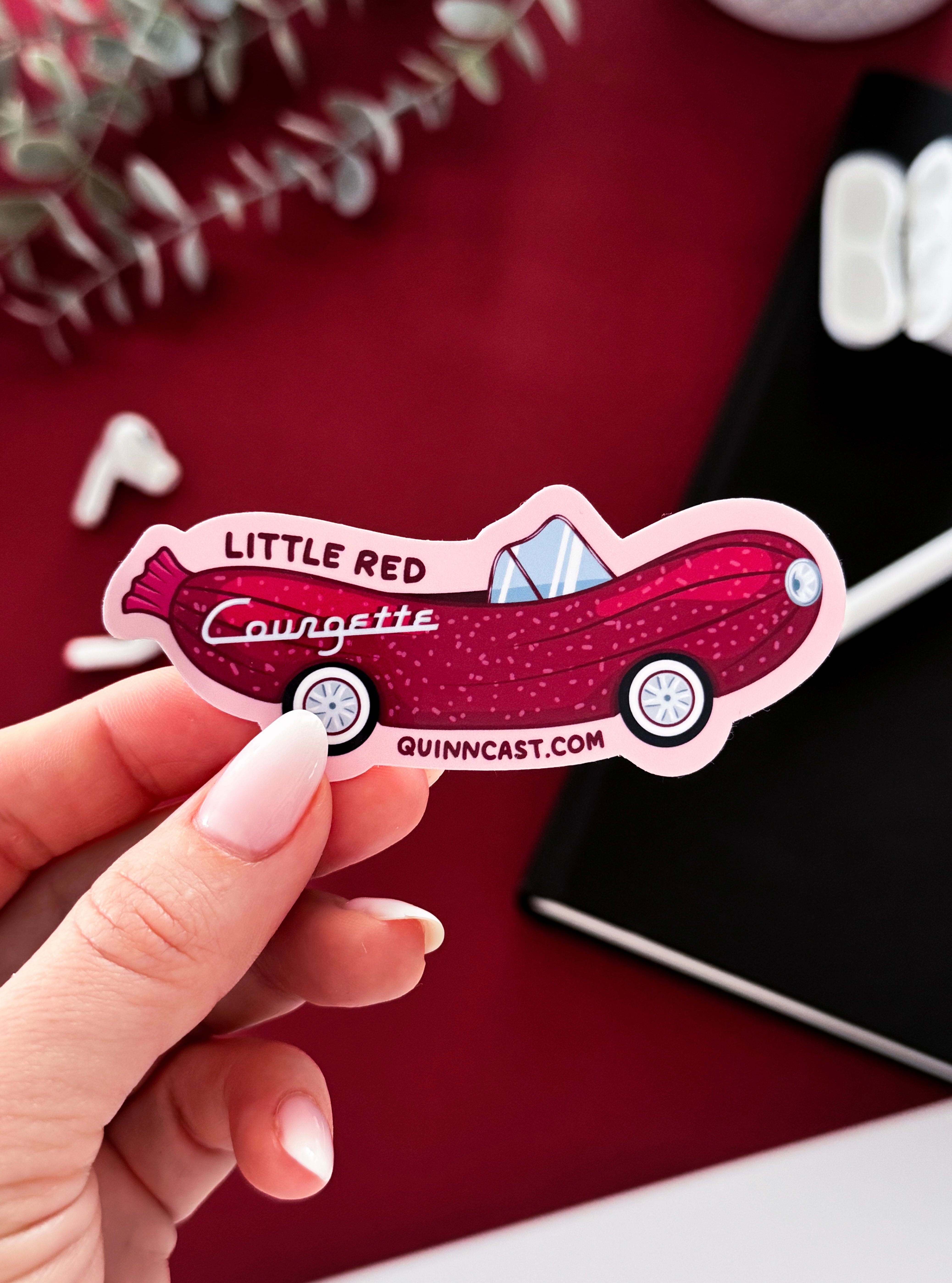 Little Red Courgette Sticker – whatbetimade